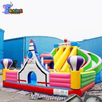 China Aircraft Theme Inflatable Bouncy Castle Playground with Slide 3m x 2m for sale