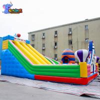 China Aircraft Theme Inflatable Bouncy Castle Playground with Slide 3m x 2m for sale