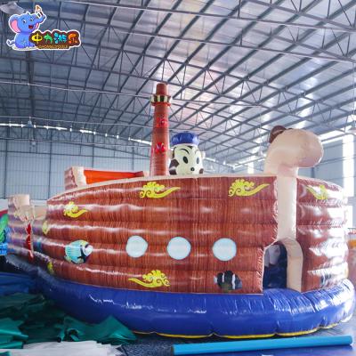 China Monkey Theme Pirate Ship Bouncy Castles Inflatable Bouncy Castle for sale
