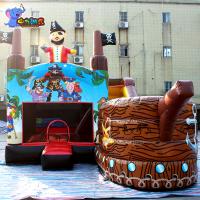 China Pirate Themed Inflatable Bouncy Castle with Slide and Climbing Area 3m x 2m for sale
