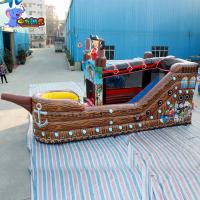 China Pirate Themed Inflatable Bouncy Castle with Slide and Climbing Area 3m x 2m for sale