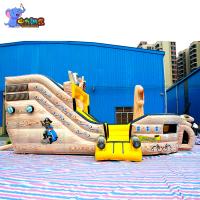 China Pirate Ship Inflatable Bouncy Castle 5x5m Outdoor Amusement Park for Kids for sale