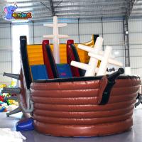 China Large Inflatable Pirate Ship Castle Bouncy Castle for Outdoor Recreation 3-12 Years for sale