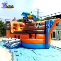China Inflatable Pirate Ship Bouncy Castle Water Park for Commercial Use 8 Minute Setup for sale