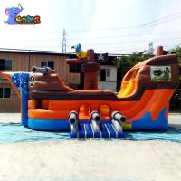 China Inflatable Pirate Ship Bouncy Castle Water Park for Commercial Use 8 Minute Setup for sale