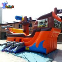 China Inflatable Pirate Ship Bouncy Castle Water Park for Commercial Use 8 Minute Setup for sale