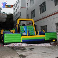 China Outdoor Inflatable Bouncy Castle Obstacle Course 0.55mm PVC Pineapple Design for sale