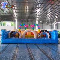 China Inflatable Bouncy Castle Water Park Obstacle Course 8 Min Setup PVC 3-12 Years for sale