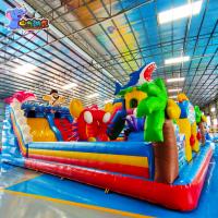 China Ocean Theme Inflatable Bouncy Castle Inflatable Slide Bounce House for sale