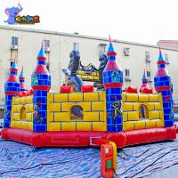 China Knight Theme Inflatable Bouncy Castle Outdoor Bounce House for Kids 3-12 Years for sale