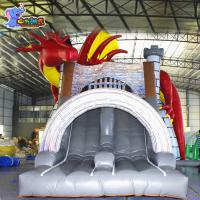 China Fire Dragon Theme Inflatable Bouncy Castle Inflatable slide castle for sale