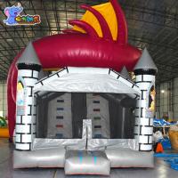 China Fire Dragon Theme Inflatable Bouncy Castle Inflatable slide castle for sale
