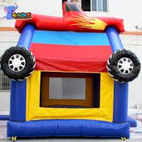China Racing Car Inflatable Bouncy Castle Trampoline for Kids 5-8 Min Setup for sale