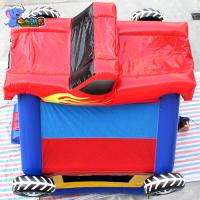 China Racing Car Inflatable Bouncy Castle Trampoline for Kids 5-8 Min Setup for sale