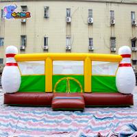 China Bowling Theme Inflatable Bouncy Castle Outdoor Bounce House 5 Min Inflation CE Certified for sale