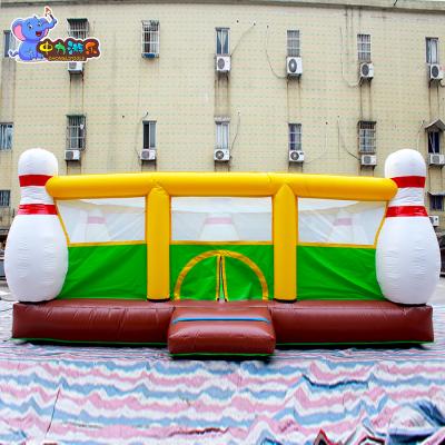 China Bowling Theme Inflatable Bouncy Castle Outdoor Bounce House 5 Min Inflation CE Certified for sale