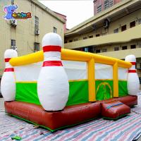 China Bowling Theme Inflatable Bouncy Castle Outdoor Bounce House 5 Min Inflation CE Certified for sale