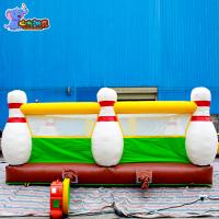 China Bowling Theme Inflatable Bouncy Castle Outdoor Bounce House 5 Min Inflation CE Certified for sale