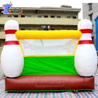 China Bowling Theme Inflatable Bouncy Castle Outdoor Bounce House 5 Min Inflation CE Certified for sale