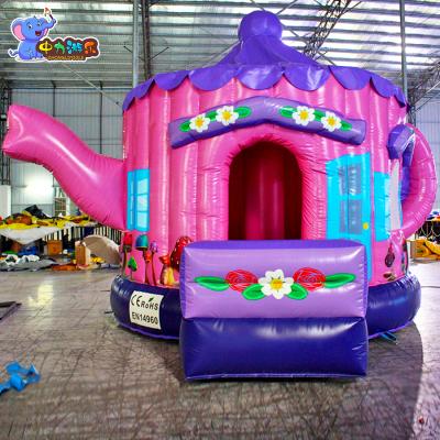 China Inflatable Bouncy Castle Water Kettle Bounce House 3m x 3m PVC for Kids Indoor Play for sale