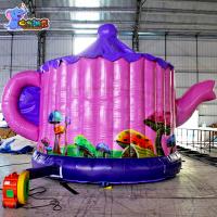 China Inflatable Bouncy Castle Water Kettle Bounce House 3m x 3m PVC for Kids Indoor Play for sale