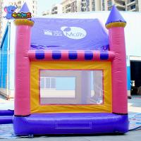 China Pink Inflatable Bounce House Bouncy Castle for Kids 5-8 Min Inflation for sale