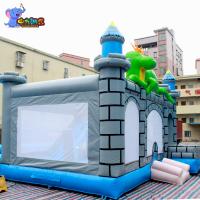 China Inflatable Medieval Dragon Bouncy Castle 8ft Jump House with Slide for sale