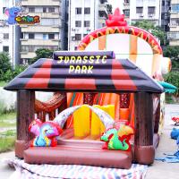China Jurassic Dinosaur Inflatable Bounce Castle Wet Dry Bouncy House 3m for sale