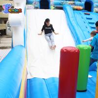 China Ocean World Inflatable Bouncy Castle House Slip and Slide Flame Retardant PVC 3m for sale