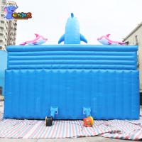 China Ocean World Inflatable Bouncy Castle House Slip and Slide Flame Retardant PVC 3m for sale