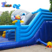 China Inflatable Whale Bouncy Castle Commercial Jumping Castle with Slide for Kids 4m x 3m for sale
