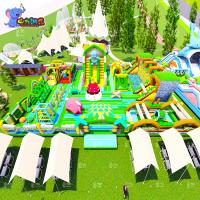 China White Blue Inflatable Bouncy Castle Water Slide Bounce House 3 in 1 PVC for sale