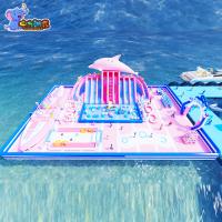 China White Blue Inflatable Bouncy Castle Water Slide Bounce House 3 in 1 PVC for sale