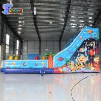China Inflatable Bouncy Castle Slide Water Park Ocean Theme PVC 3-12 Years for sale