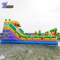 China Commercial Bouncy Forest Chameleon Jumping Castles Inflatable Thickened Buffer for sale