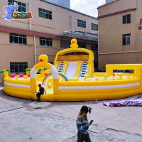 China Duck Inflatable Bouncy Castle Playground 0.55mm PVC CE Certified Jumping House for Kids 3-10 for sale