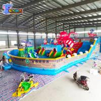 China Customized Cartoon Inflatable Bounce House Park Castle Bouncy for Children 0.55mm PVC CE Certified for sale