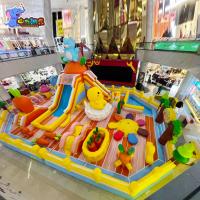 China Indoor Outdoor PVC Animal Inflatable Bouncy Castle with Slide 0.55mm CE for sale