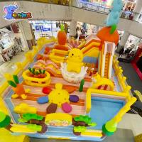 China Indoor Outdoor PVC Animal Inflatable Bouncy Castle with Slide 0.55mm CE for sale