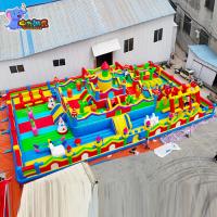 China Indoor Outdoor PVC Animal Inflatable Bouncy Castle with Slide 0.55mm CE for sale