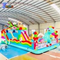 China Customization Inflatable Bouncy Castle Inflatable Bounce House With Slide for sale