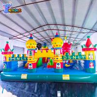 China Large Cartoon Inflatable Bouncy Castle Inflatable Theme Parks Bouncing Castle for sale