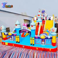 China Large Cartoon Inflatable Bouncy Castle Inflatable Theme Parks Bouncing Castle for sale