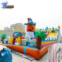 China Outdoor Inflatable Bouncy Castle Obstacle Course with Slide for Kids 3-12 CE Certified for sale