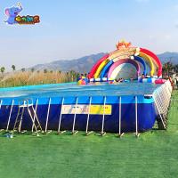 China Outdoor Inflatable Water Slide with Elephant Design 12ft x 8ft for Water Parks for sale