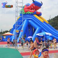 China Customization Inflatable Water Slide Dragon Inflatable Slide Amusement Park for sale