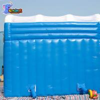 China Outdoor Inflatable Water Slide 4 Lane Dolphin Theme PVC 0.9mm for Kids for sale
