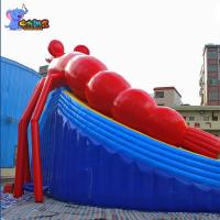 China Inflatable Water Slide Lobster Shaped PVC Bounce Slide for Outdoor Park 2.5m Height for sale