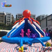 China Inflatable Octopus Water Slide for Outdoor Water Park 5-8 Min Setup PVC for sale