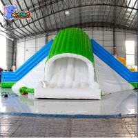 China Aircraft Theme Inflatable Water Slide Large Outdoor PVC 0.55mm Kids Play for sale